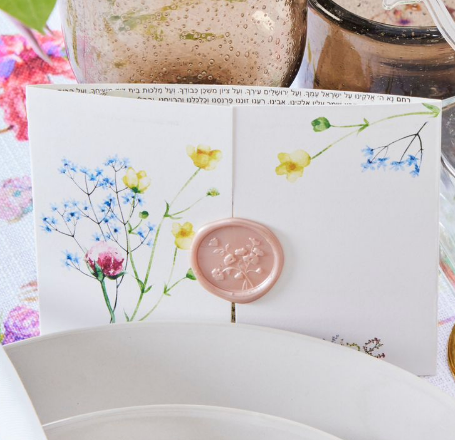 Shavuos Blooms Collection Bentcher – The Stamp Studio