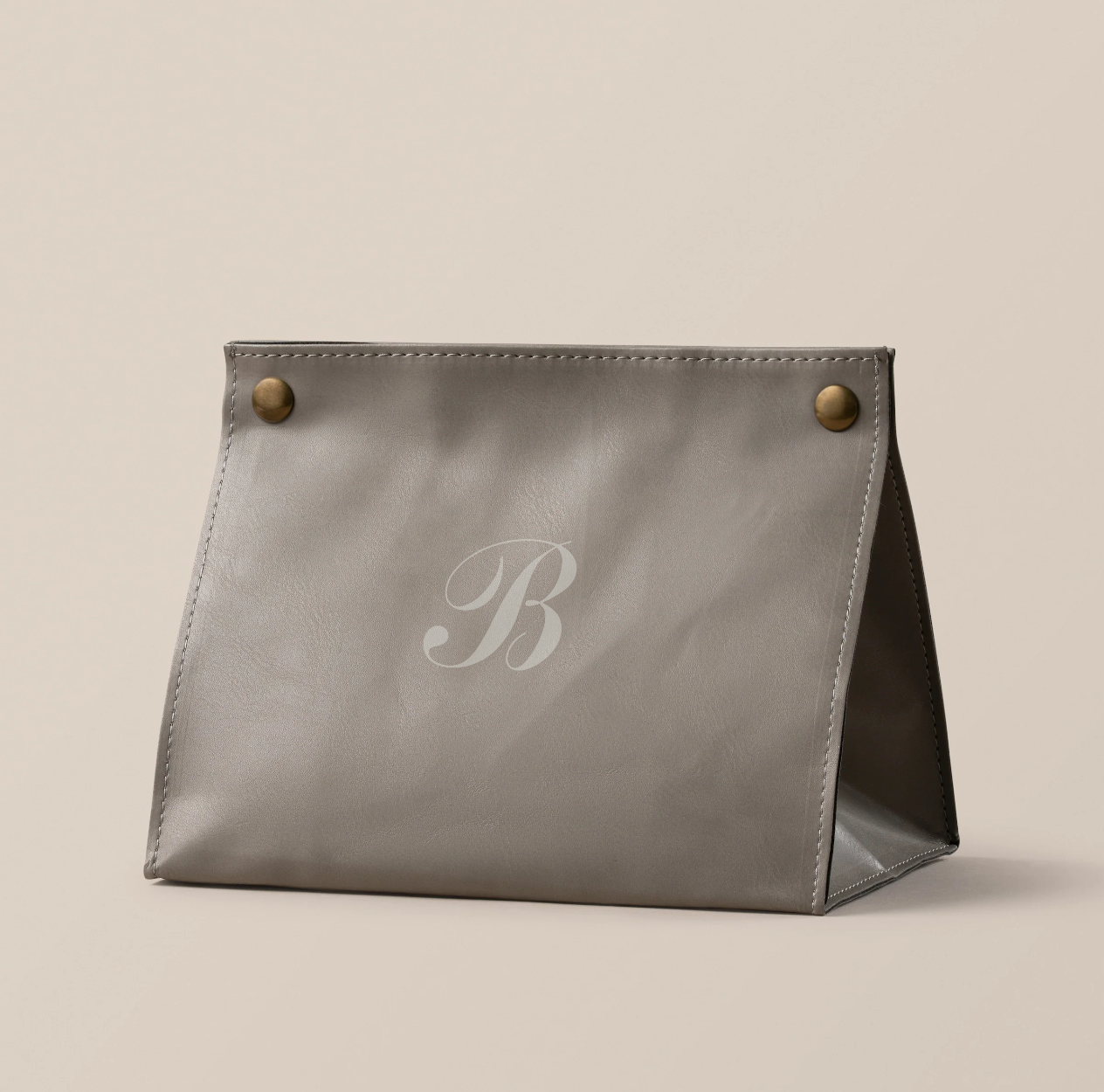 Grey Leather Snap Hostess Pouch – The Stamp Studio
