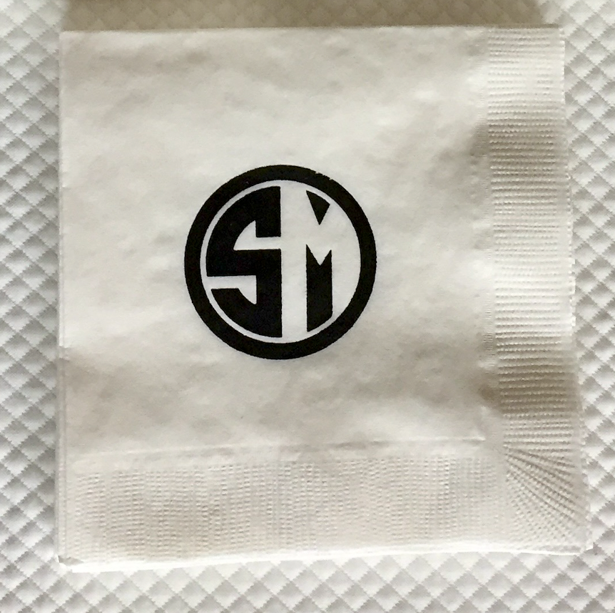 Custom Logo 3 Ply Paper Cocktail Napkin – The Stamp Studio